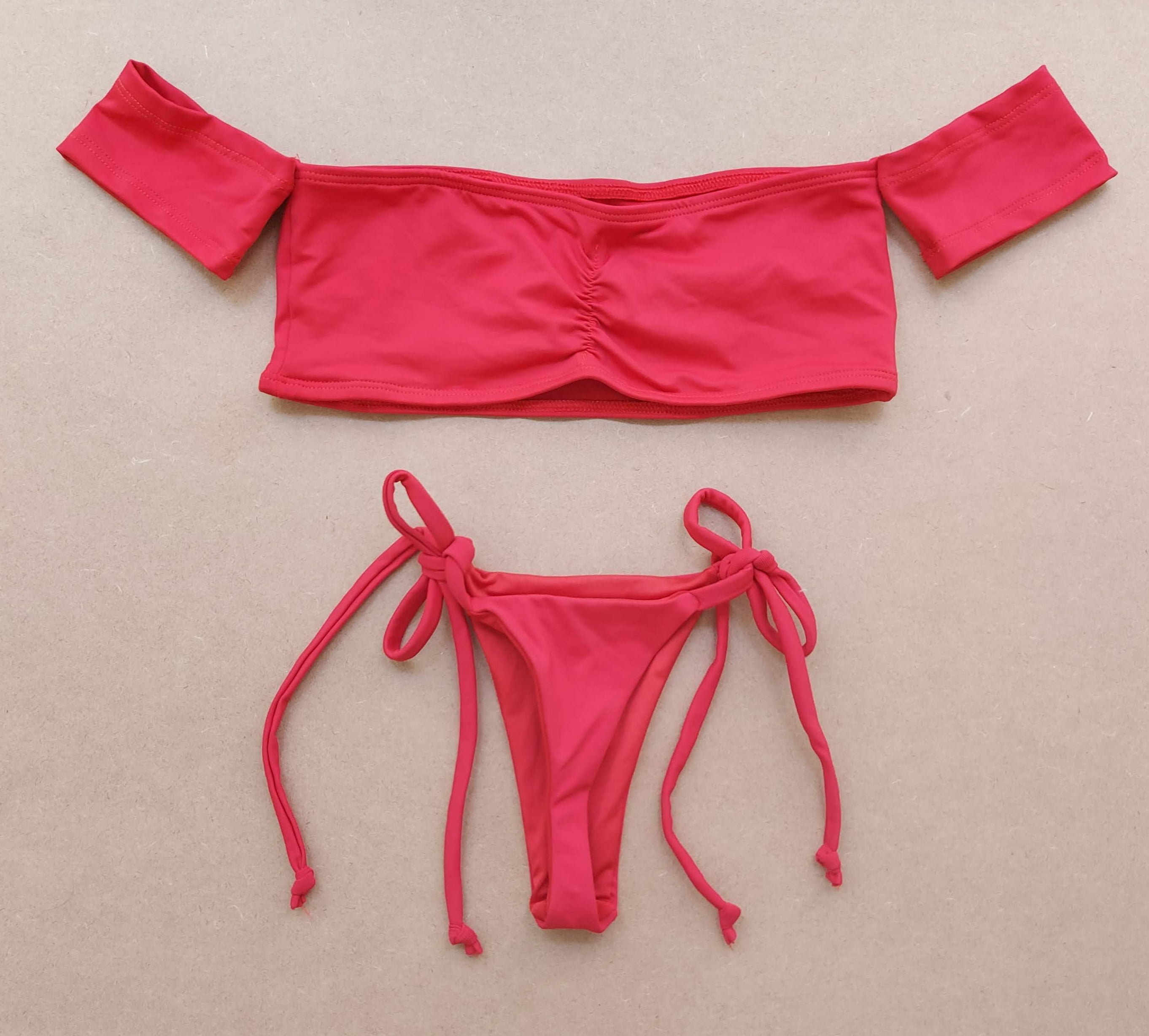 Biquini Ciganinha Vermelho Carol Moda Praia