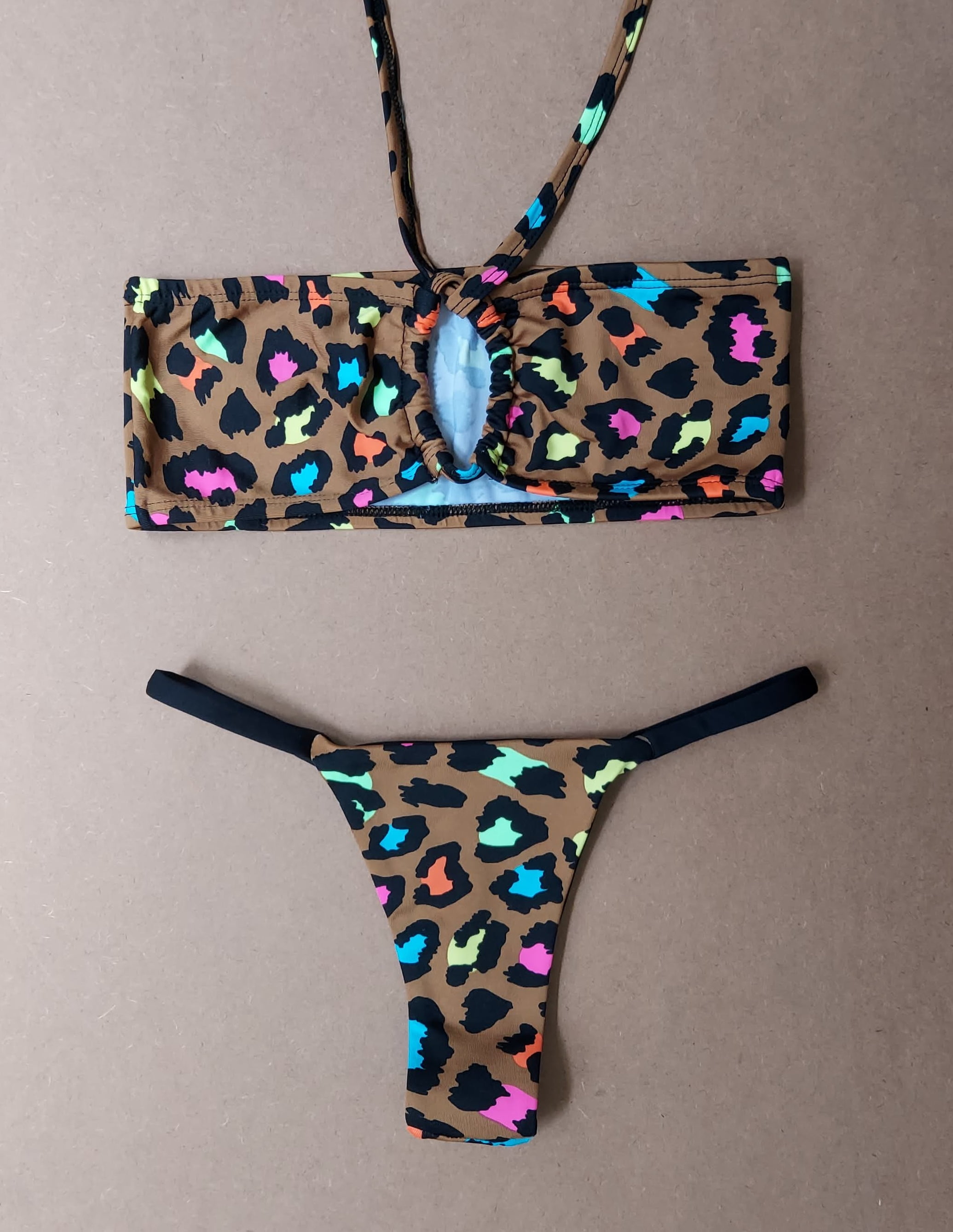 Biquini Luna Onça Fluor Carol Moda Praia