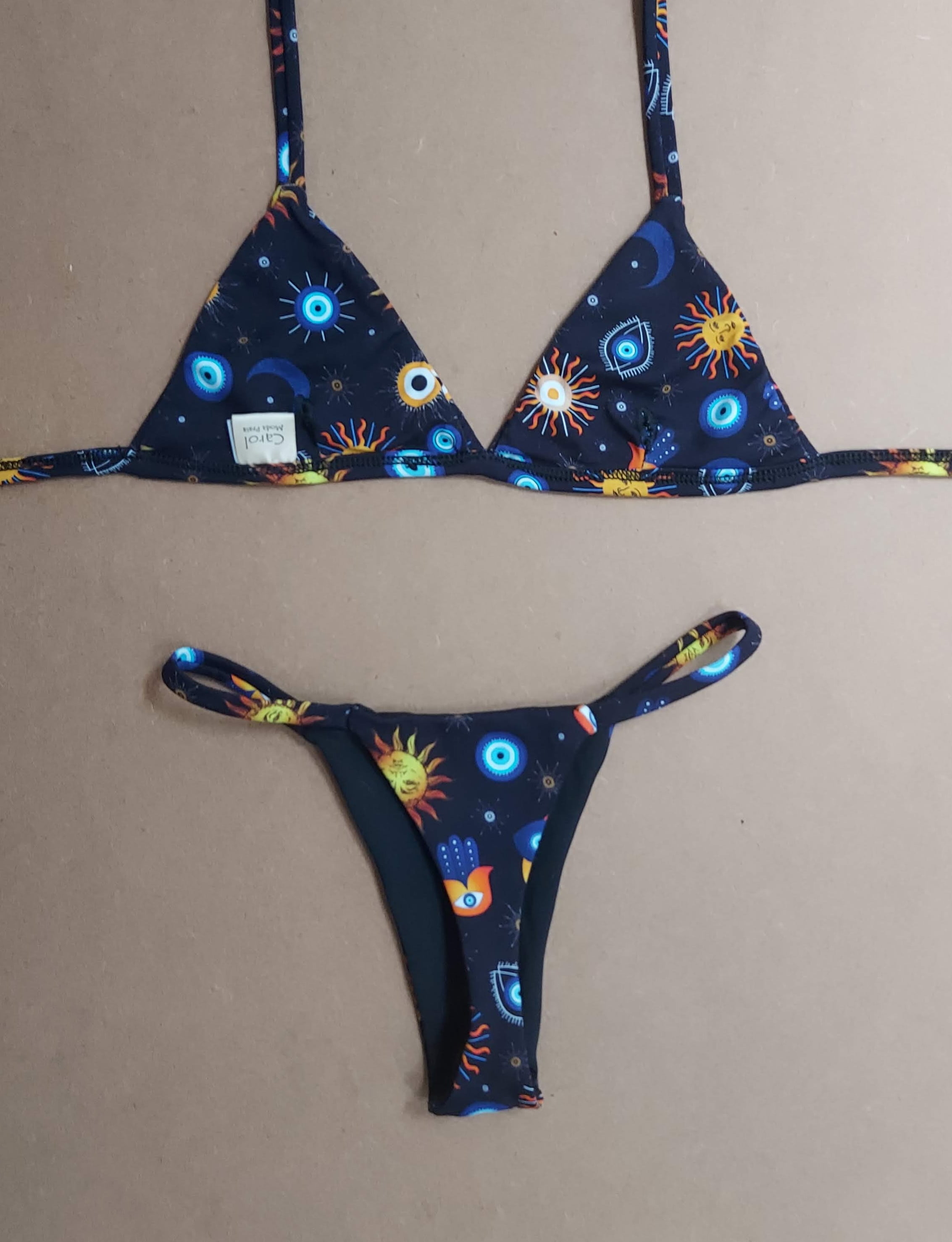 Biquini Triângulo Astral Carol Moda Praia