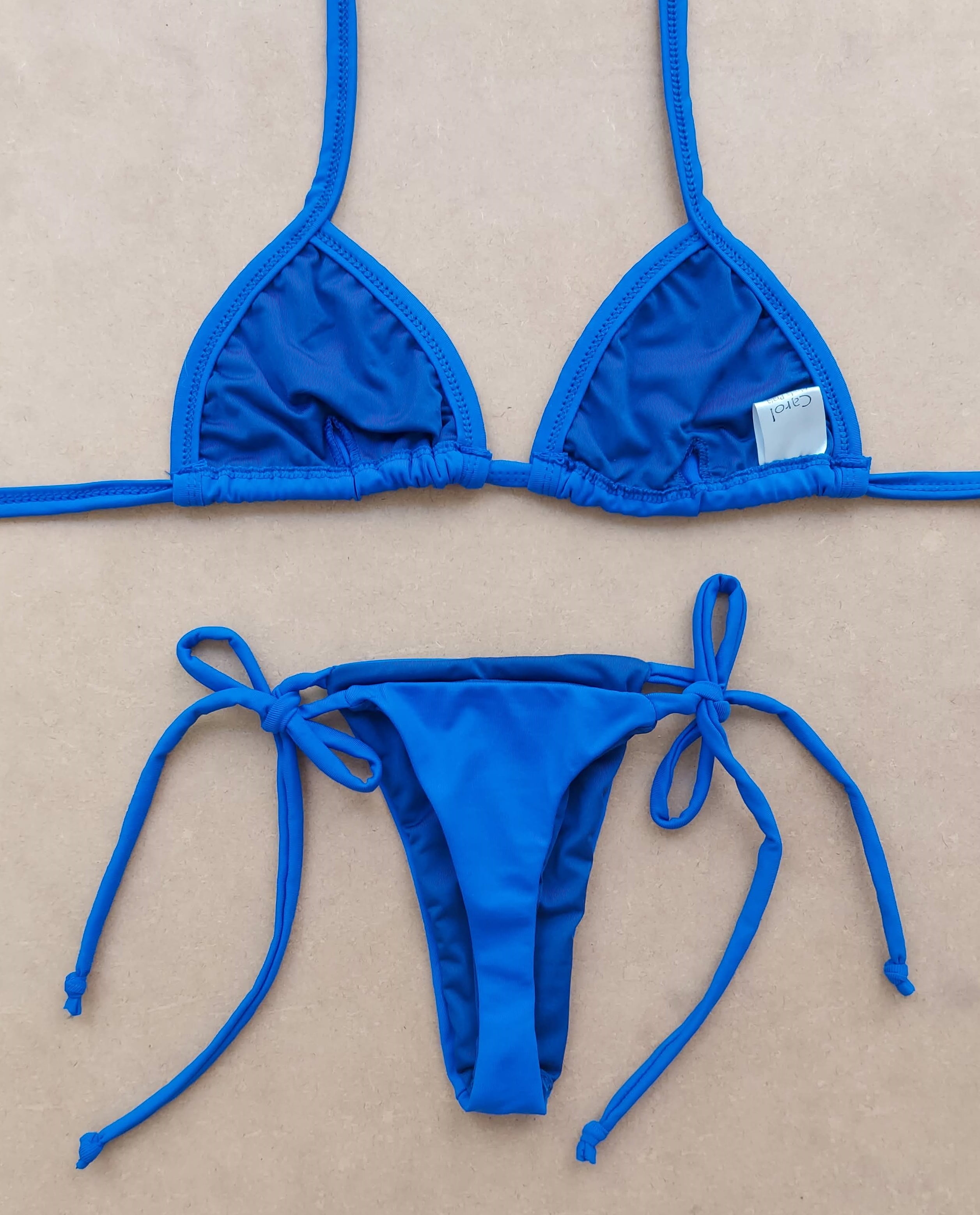 Biquini De Lacinho Azul Royal Carol Moda Praia